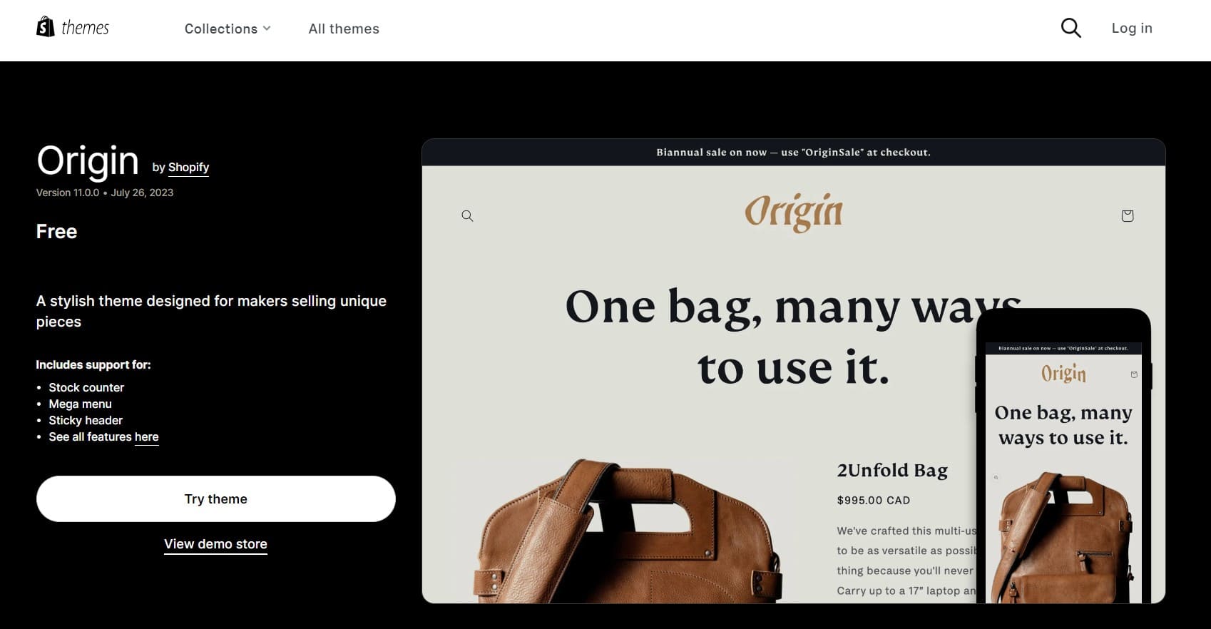 Shopify Origin Theme: Stylish Touch For Handmade Goods [Review 2025]